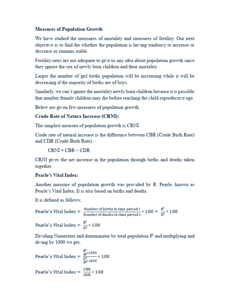Crni GRR NRR Life Table | PDF | Total Fertility Rate