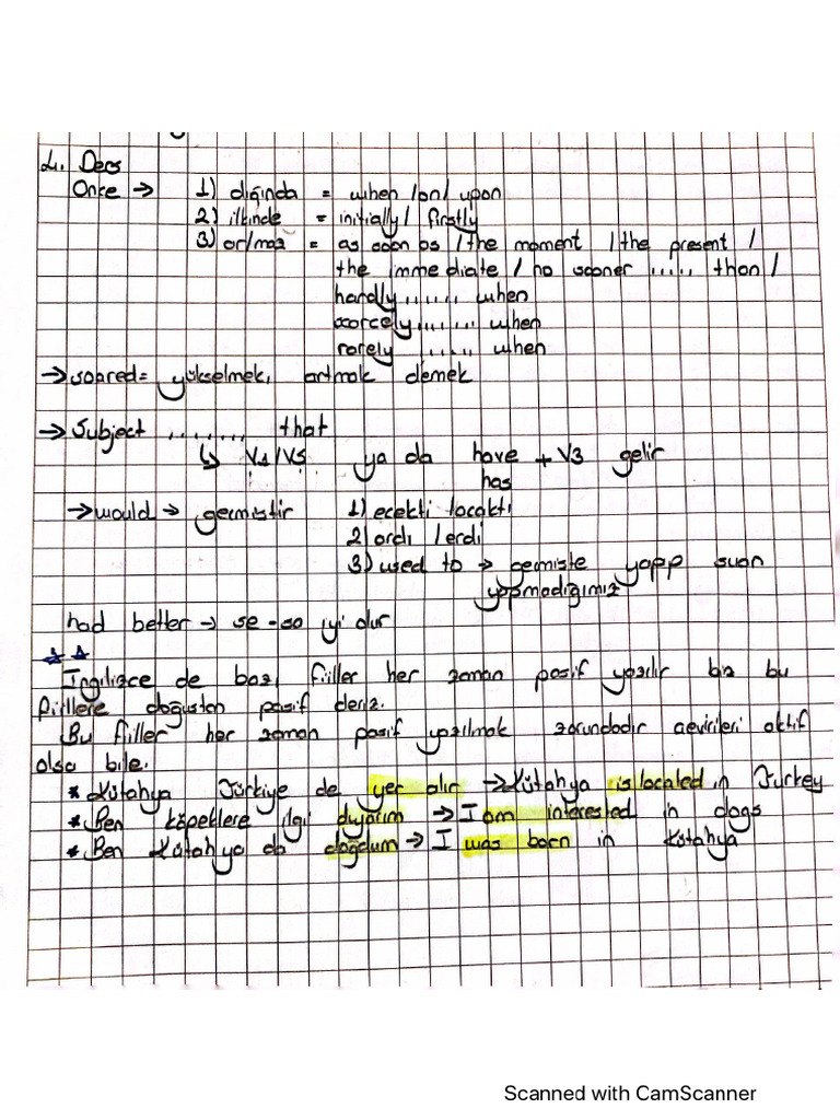 Hakkı Hoca 4.ders | PDF