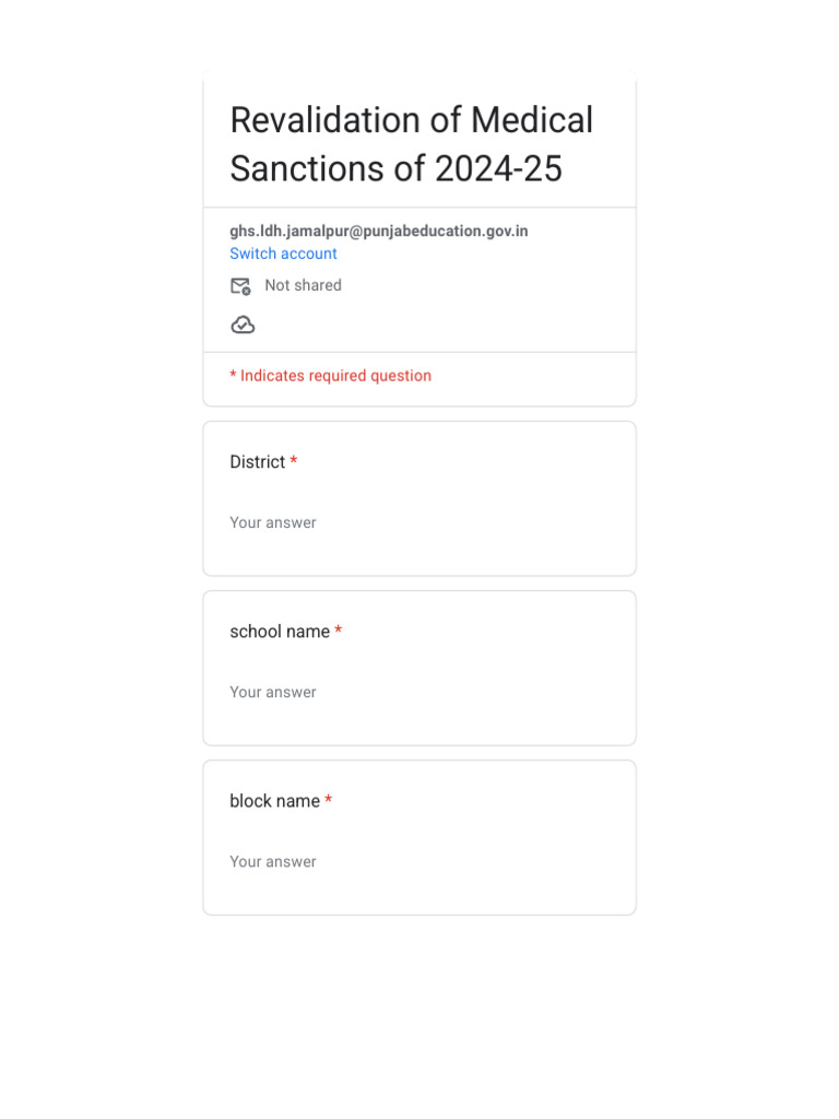 Revalidation of Medical Sanctions of 2024-25 | PDF