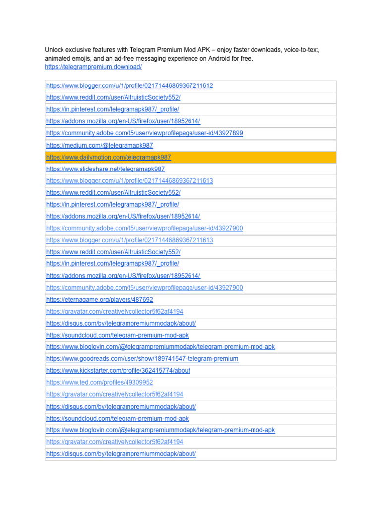 Telegram Premium Mod APK | PDF | Embedded Linux Distributions | Mobile Linux