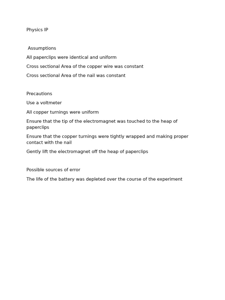 CSEC Physics IP GROUP 2 | PDF