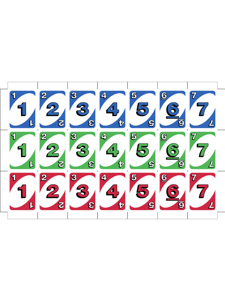 UNO Infinity UNO Cards Size Print ES (Pt.1 + 2) | PDF