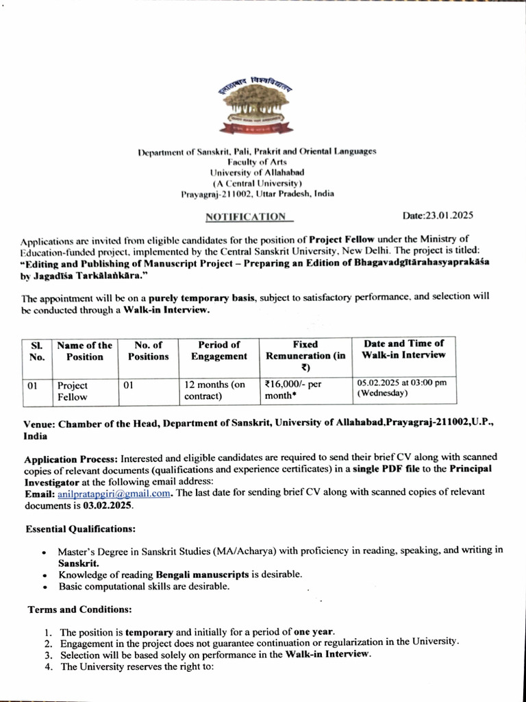 Sanskrit Project Fellow 2401 | PDF