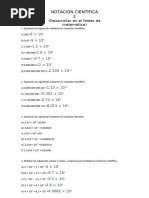Notacion Cientifica Ejercicios Resueltos PDF | PDF | Notación Matemática | Notación