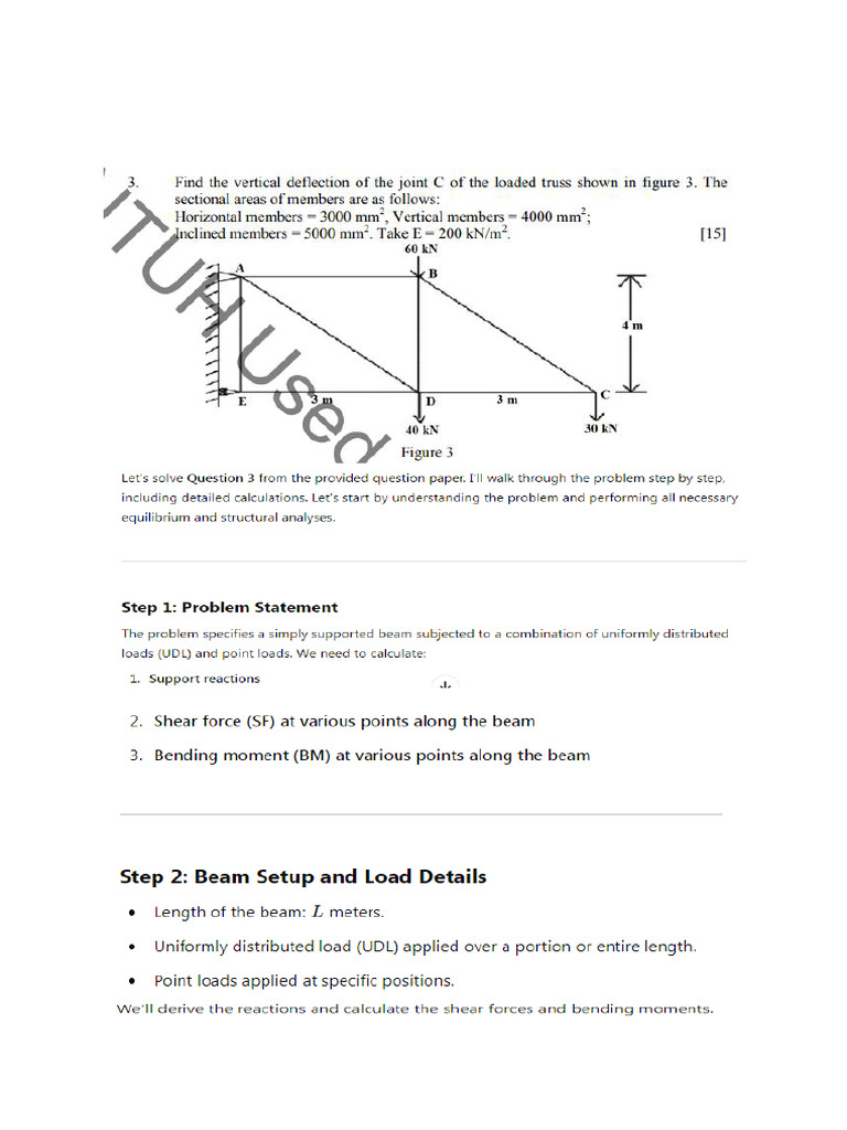 Unit Load Method | PDF