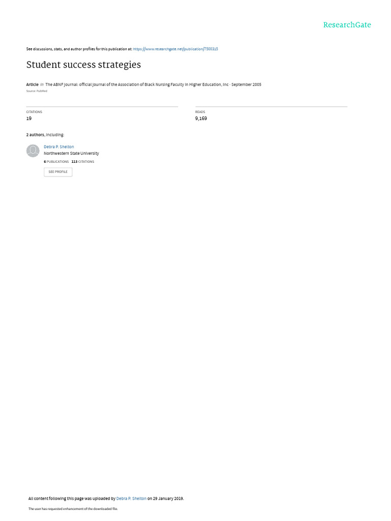 Student Success Strategies in Nursing | PDF | Learning | Learning Styles