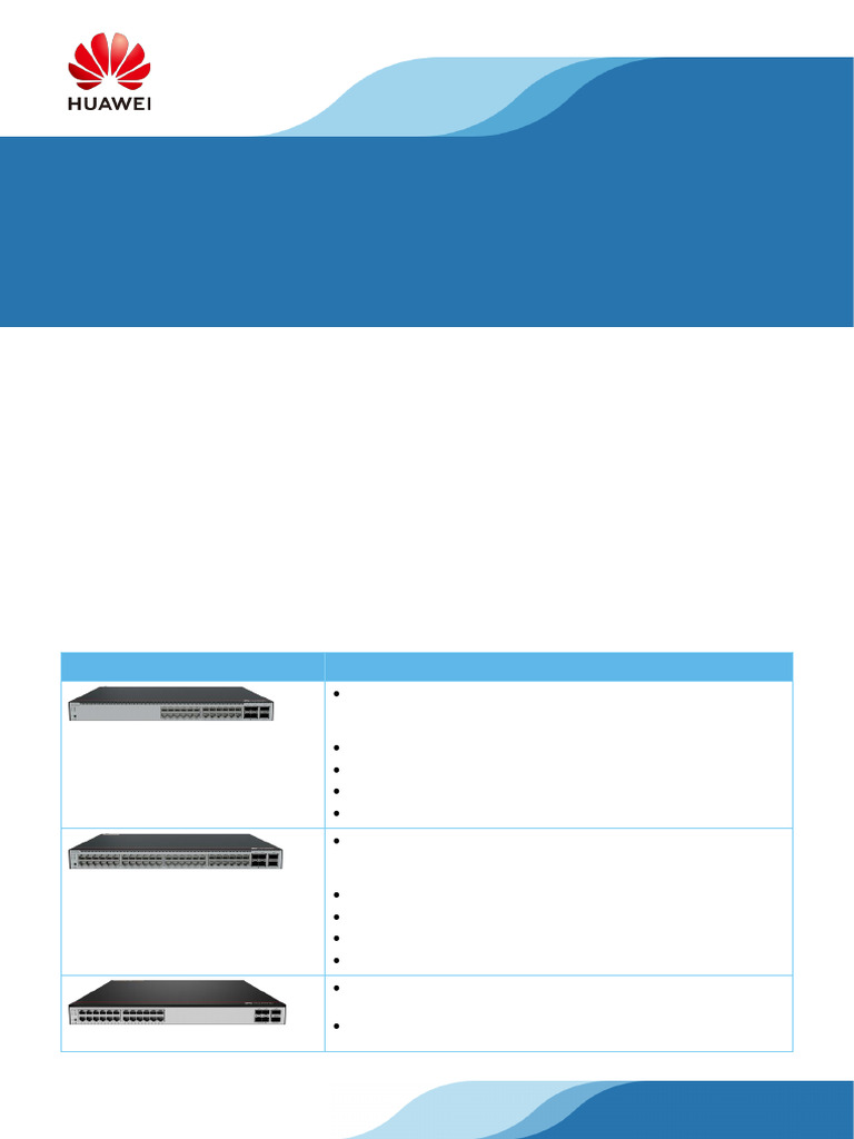 Huawei CloudEngine S5755-H Series High-Quality Multi-GE Switches Datasheet | PDF | Computer ...
