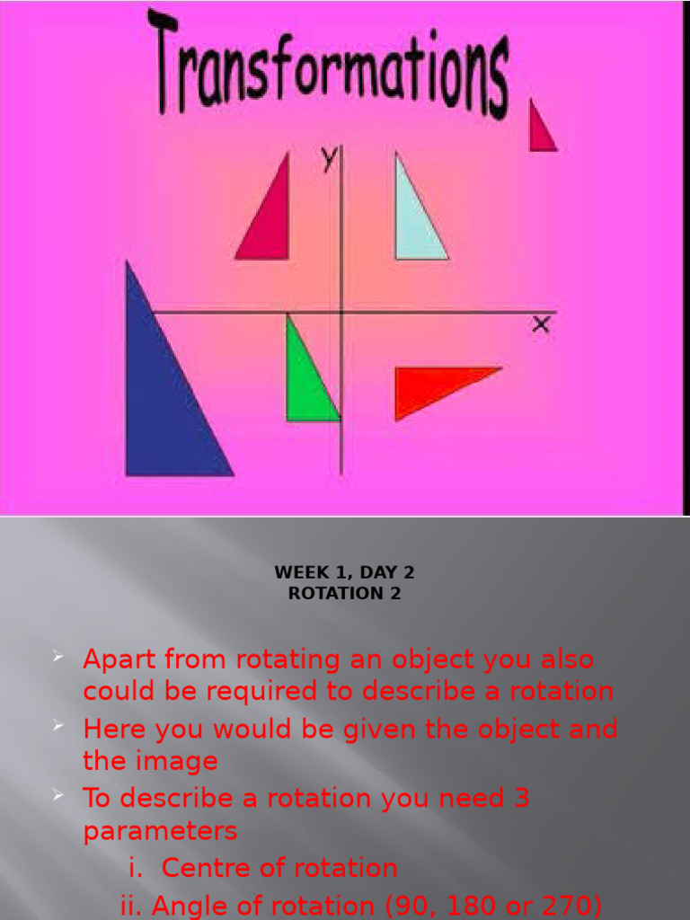 Describing Rotation | PDF