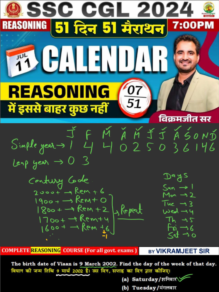 Calendar Class Notes | PDF