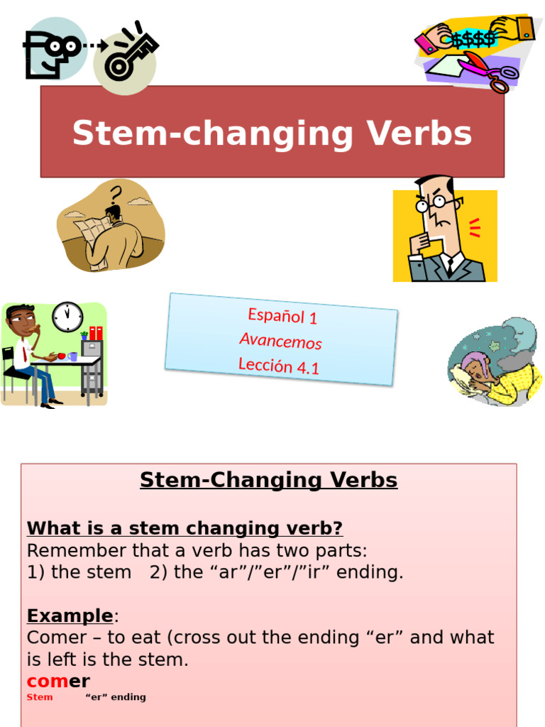 4.1 Stem-Changing Verbs | PDF | Grammatical Number | Language Mechanics