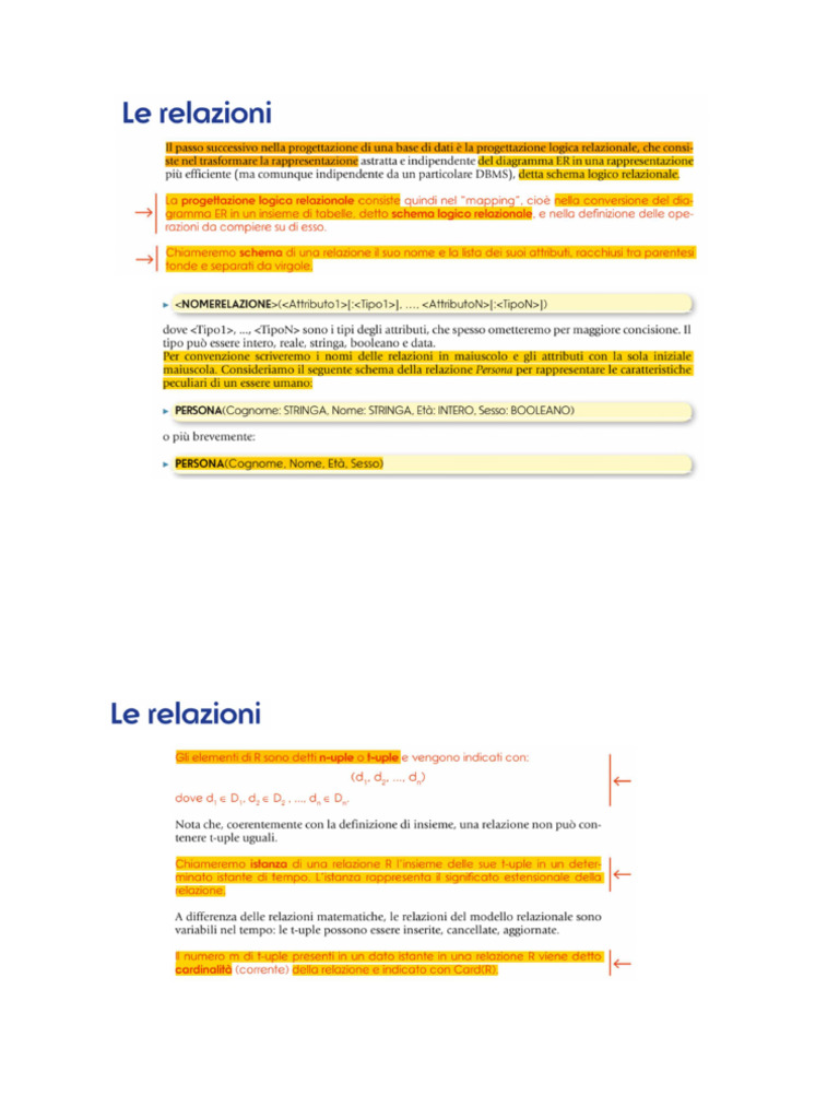 Le Relazioni 3 | PDF