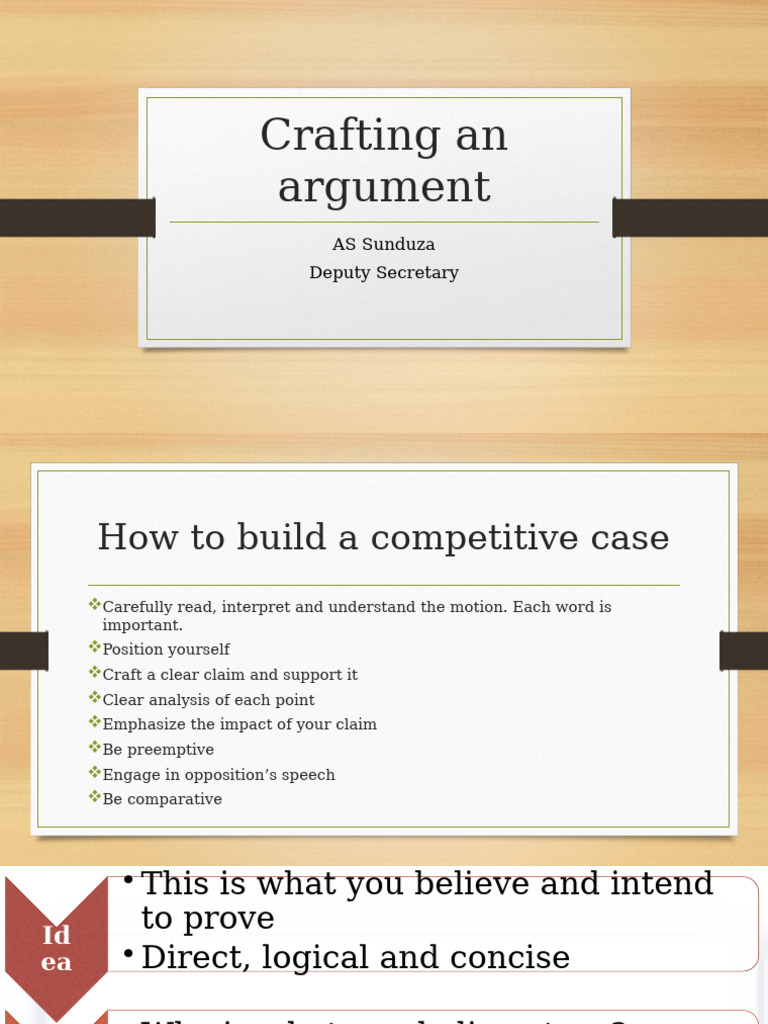 Crafting An Argument | PDF
