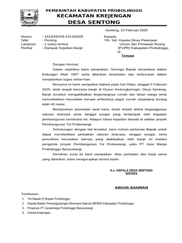 Surat Sentong | PDF