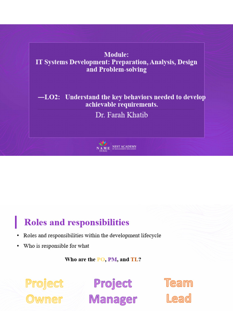 Roles and Responsibilities | PDF | Software Development Process | Scrum (Software Development)