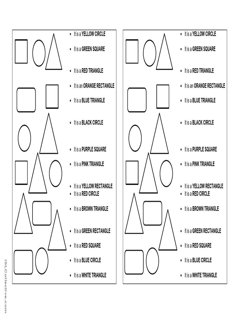 Shapes Worksheet | PDF
