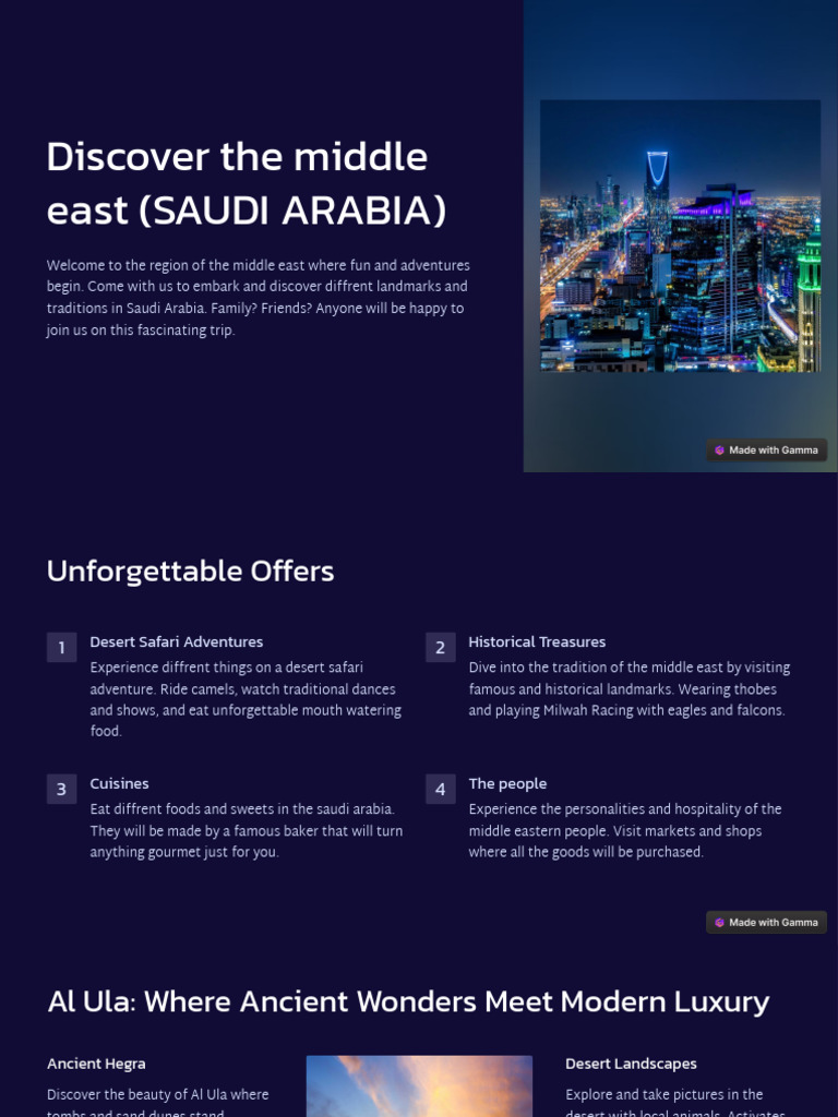 Discover The Middle East SAUDI ARABIA | PDF