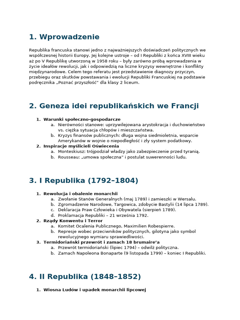 republika francuska | PDF
