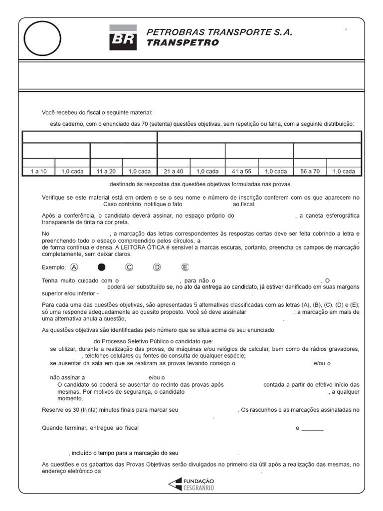 Prova 8 Engenheiro a Junior Area Civil | PDF | Tempo | Viscosidade