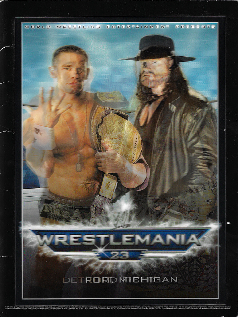 Wrestlemania 23 Program | PDF