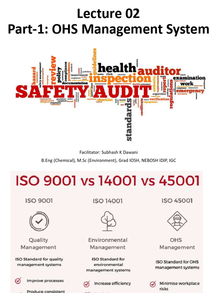 OHS Lecture 2 - OHS MGT System & Hazardous Events Reporting and ...