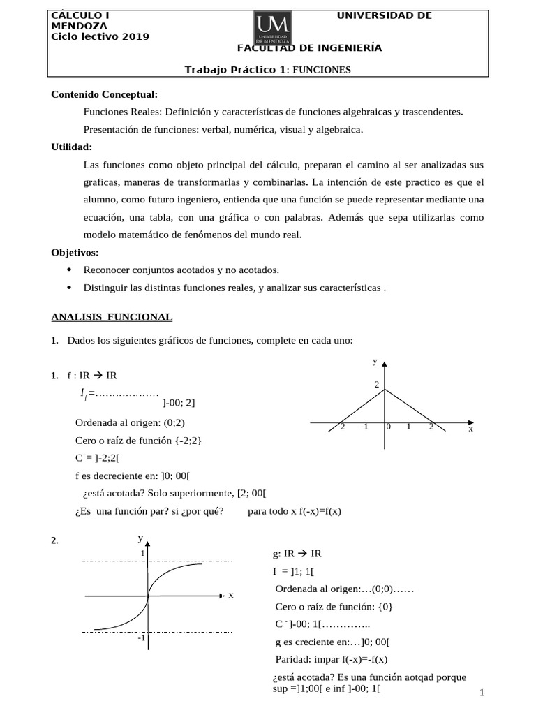 TP 1 Resuelto | PDF | Función monotónica | Función (Matemáticas)