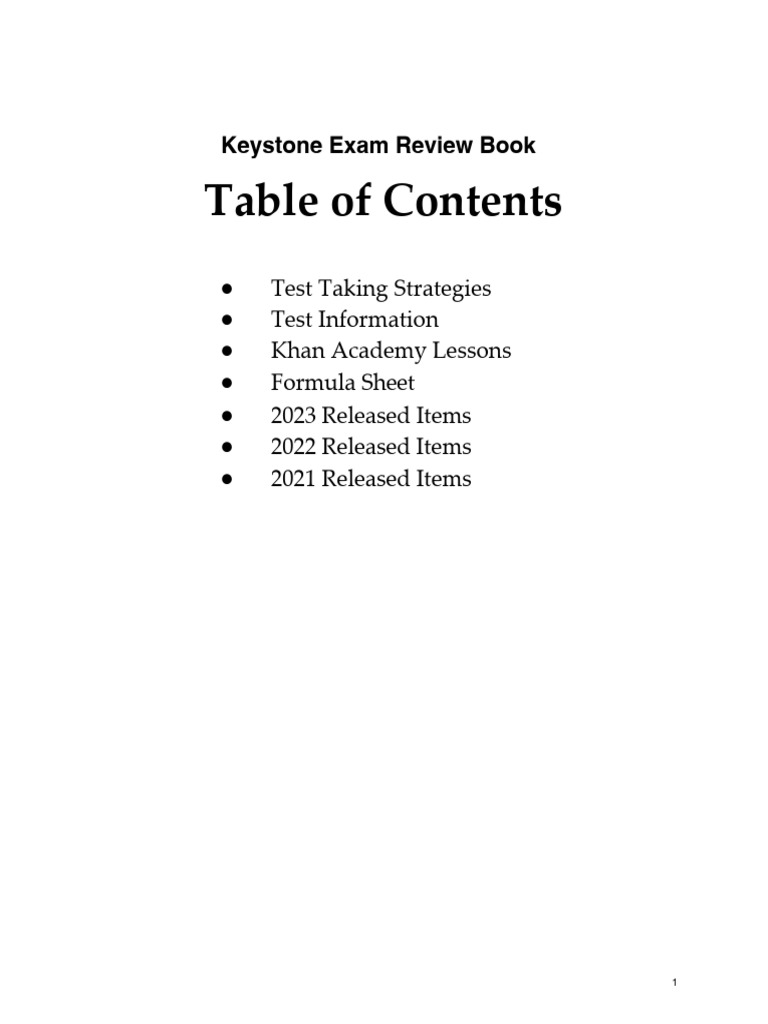 2024 Keystone Prep Book | PDF | Equations | Polynomial