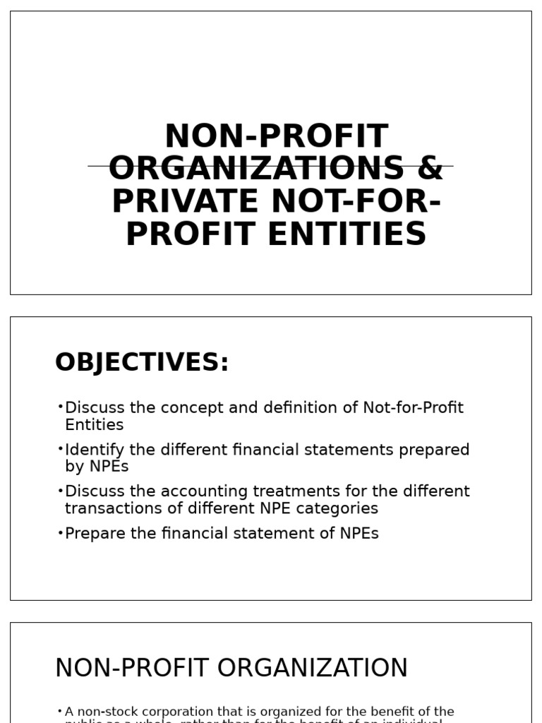 Non Profit Organizations | PDF | Revenue | Nonprofit Organization