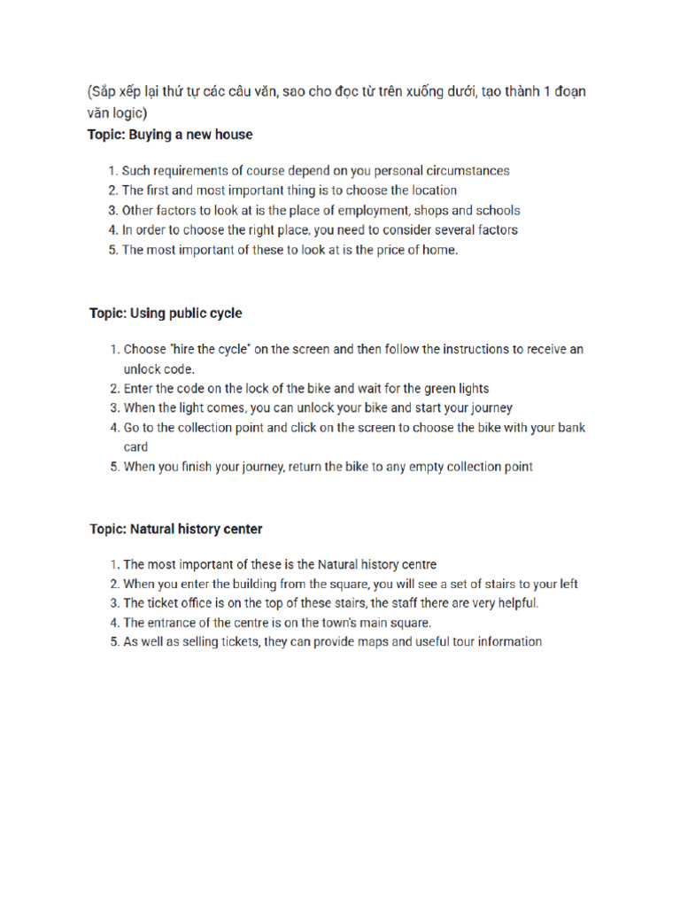 Reading Part 2 | PDF