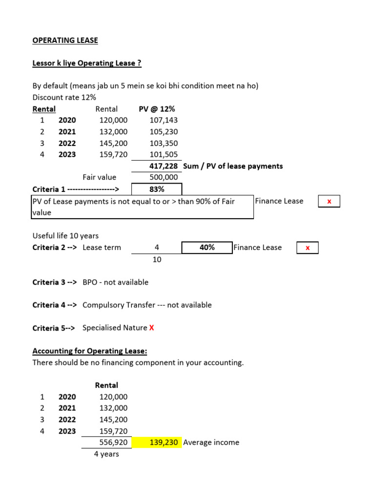 Operating Lease Accounting Guide | PDF | Lease | Renting