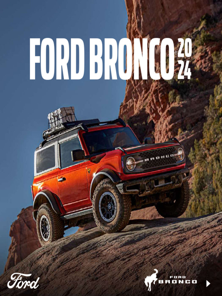 Ford Bronco 2024 Catalogo Descargable | PDF | Vehículo de motor ...