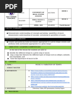 Detailed Lesson Plan For Music | PDF | Tempo | Music Theory