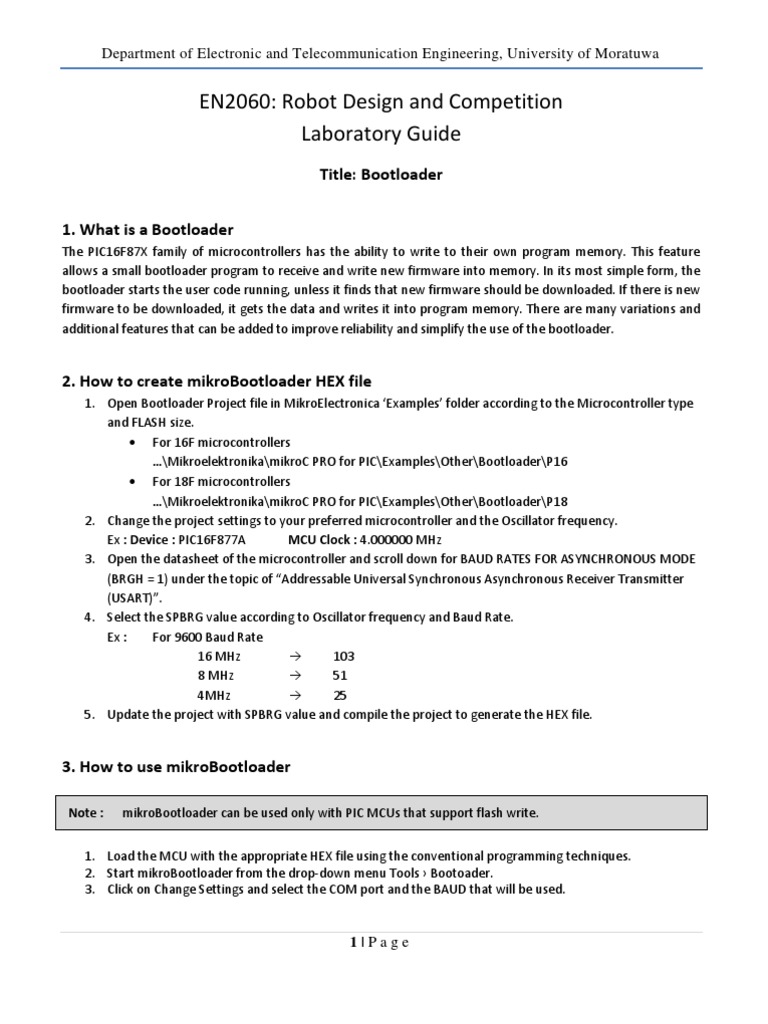 Bootloader | PDF | Microcontroller | Booting