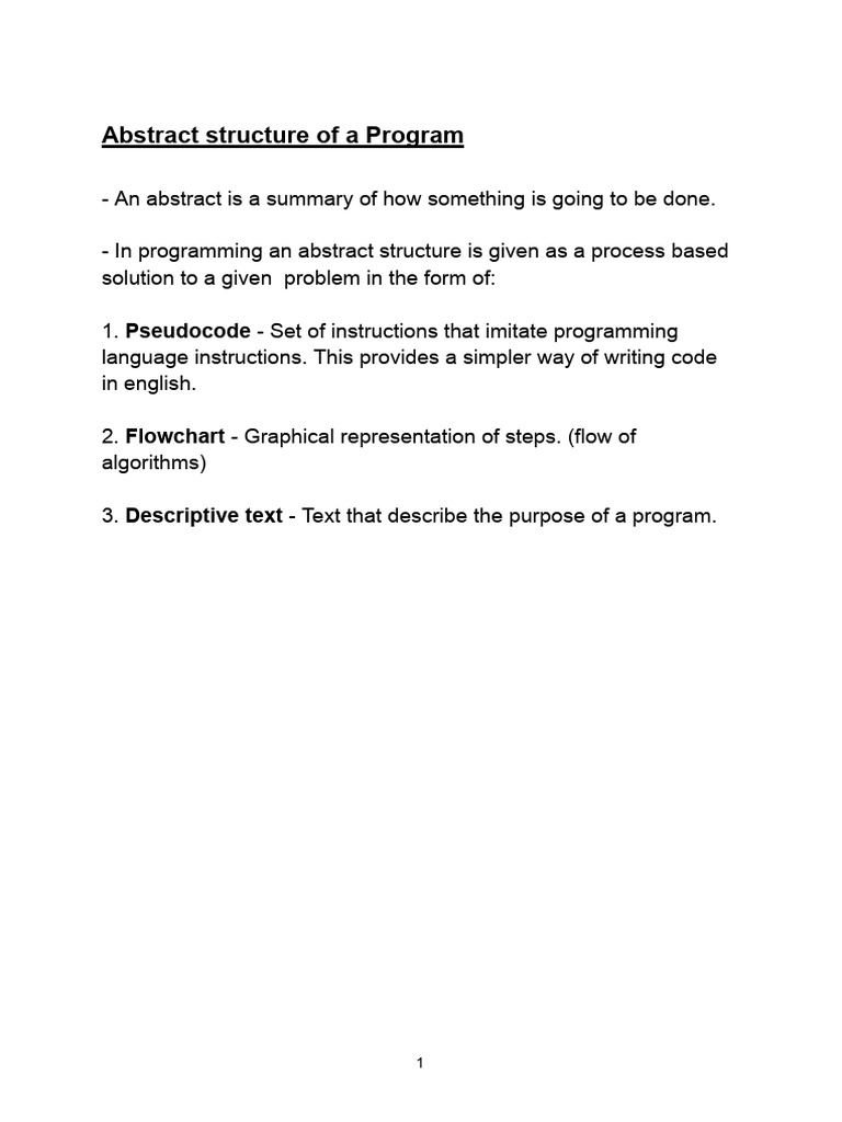 2.ICP - Abstract Structure of A Program | PDF | Control Flow | Iteration