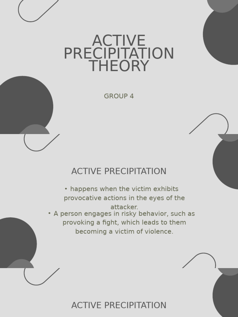 Active Precipitation | PDF