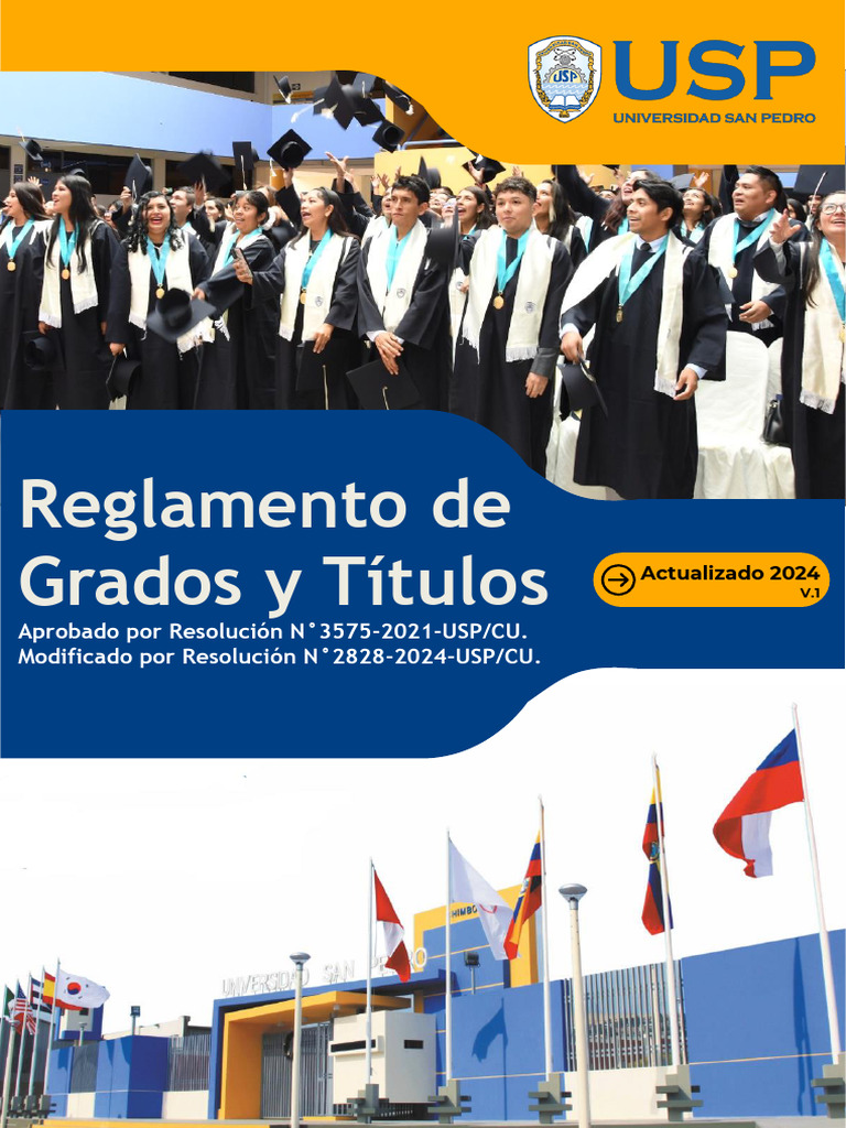 Reglamento de Grados y Titulos 2021 - V1-5 | PDF | Titulo academico | Licenciatura