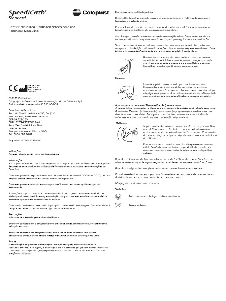 Coloplast IFU | PDF | Urologia