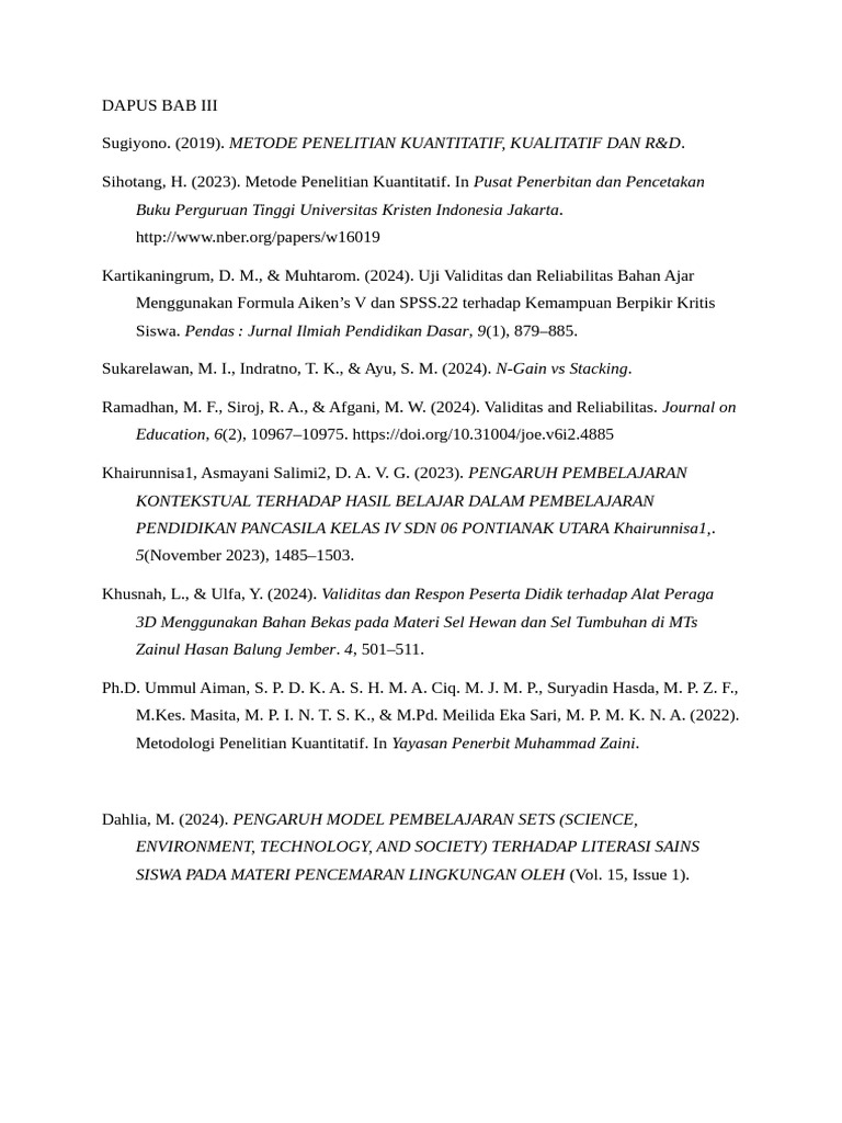 Dapus Bab Iii | PDF