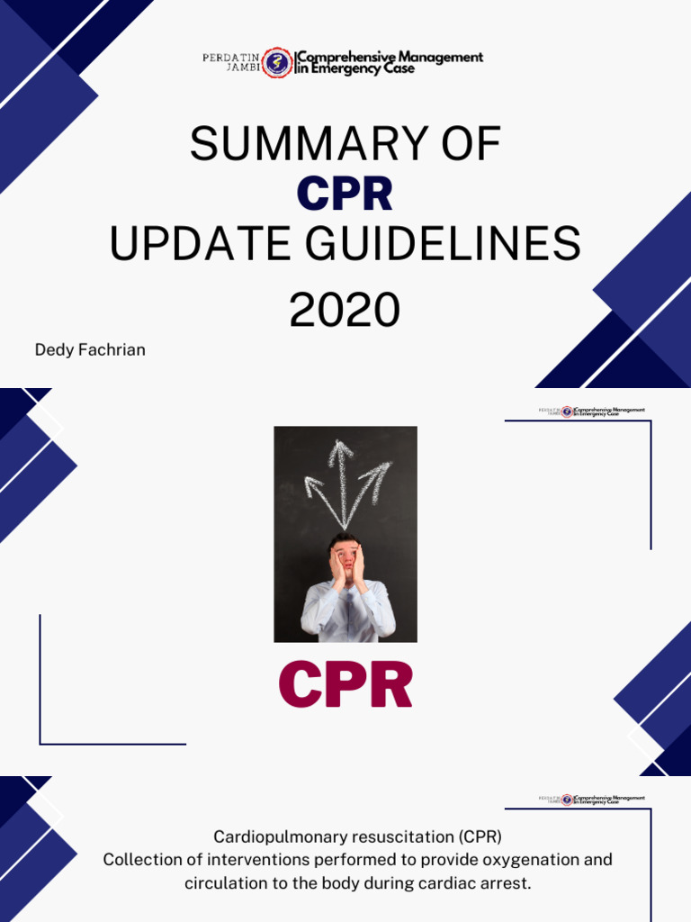 Summary of CPR update guidelines 2020 | PDF