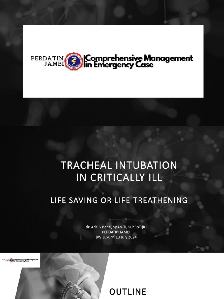 Tracheal Intubation in Critical Care Risks | PDF | Medical Treatments ...