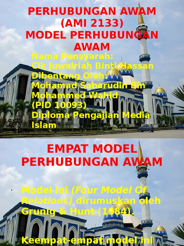Model Perhubungan Awam | PDF