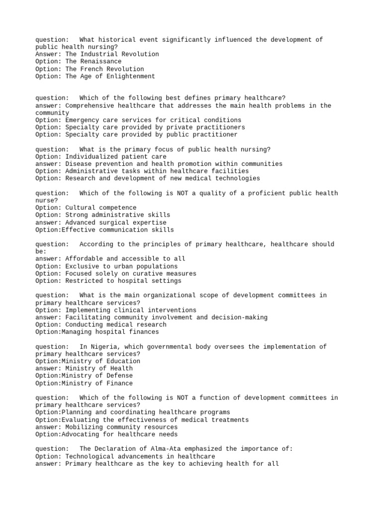 Precouncil PHN May Examination | PDF | Health Care | Public Health