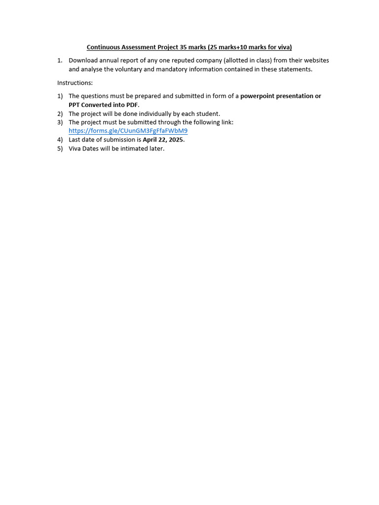 Project CA - Accounts BCOM-B | PDF