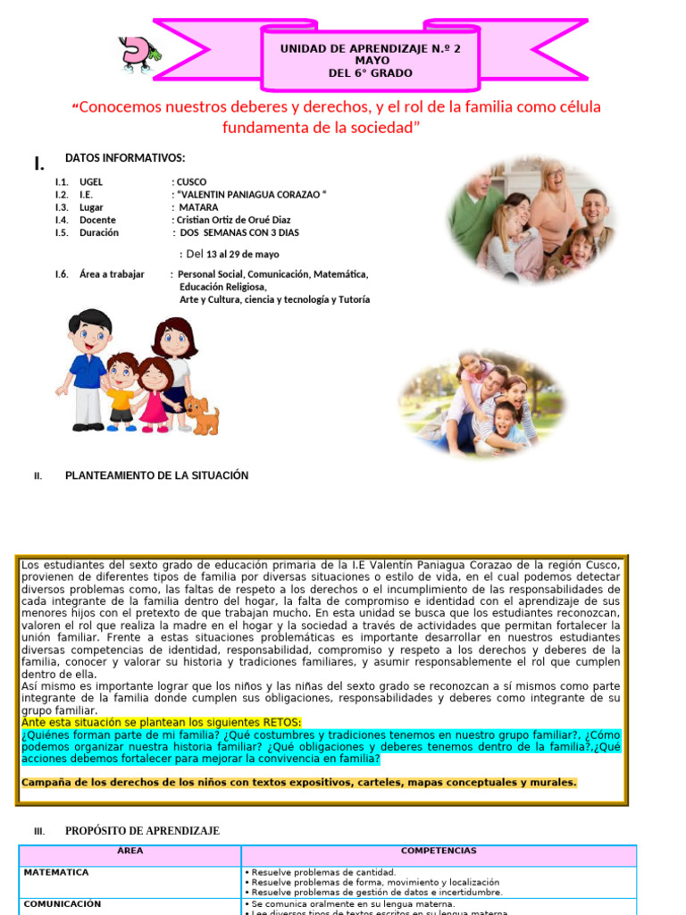 Conocemos Nuestros Deberes y Derechos | PDF | Evaluación | Triángulo