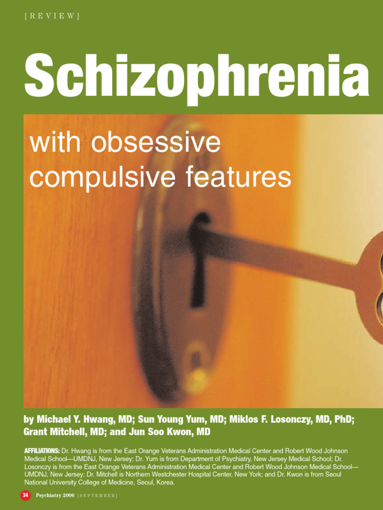 Schizophrenia with Obsessive Features | PDF | Schizophrenia | Obsessive ...