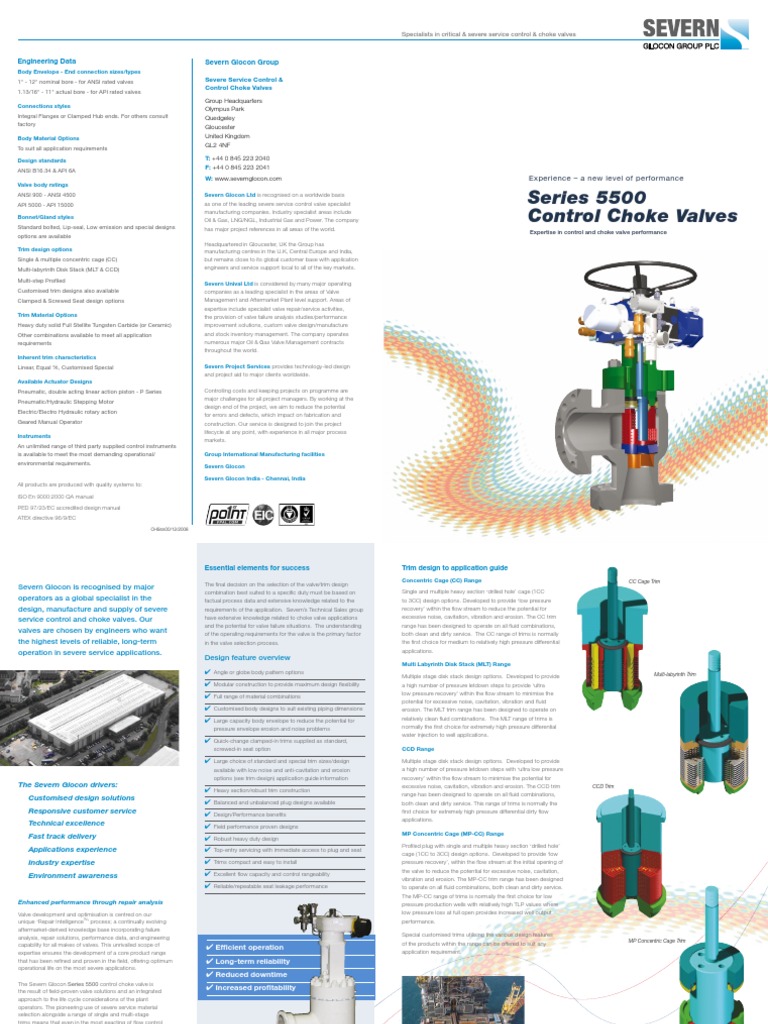 5000 - Control Choke Valve | PDF | Valve | Mechanical Engineering
