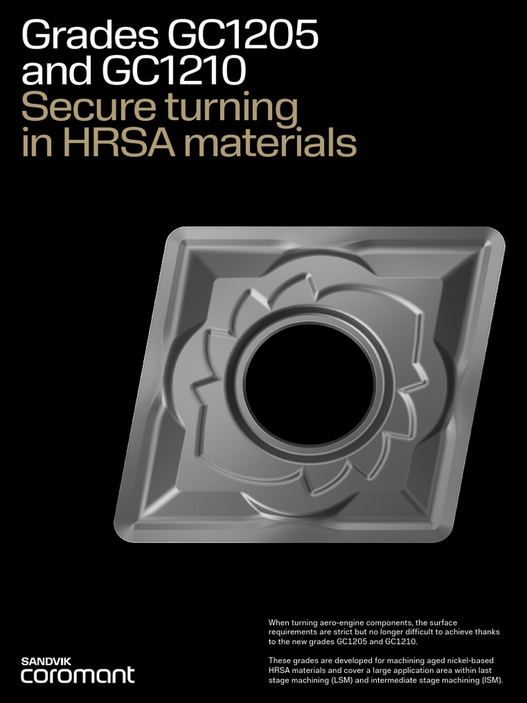 GC1205: Enhanced Tool Life in HRSA | PDF | Machining | Applied And ...