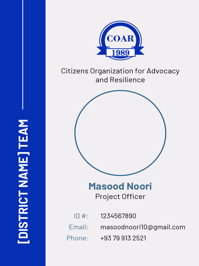 ID Card Template | PDF