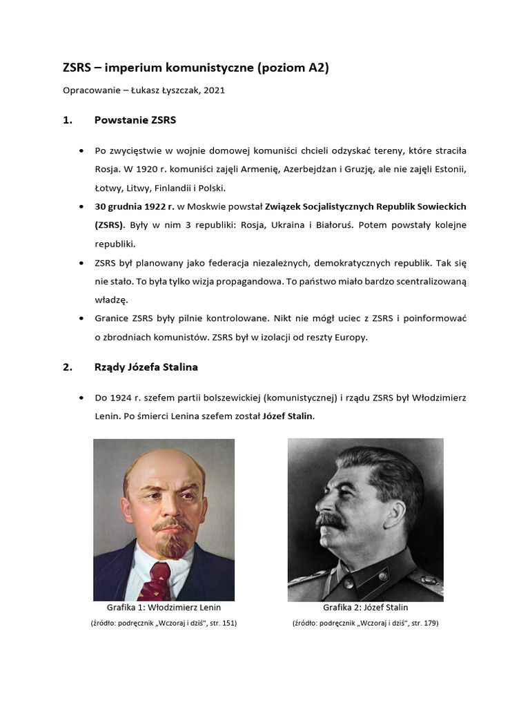 ZSRS - Imperium Komunistyczne A2 | PDF