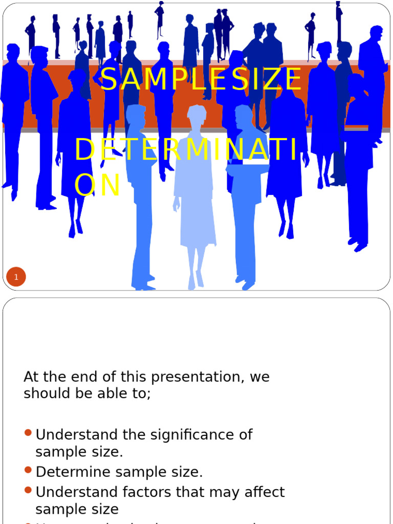 Sample Size Determination Explained | PDF | Sample Size Determination | Sampling (Statistics)