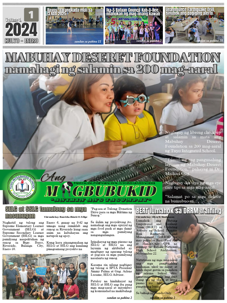 Ang Magbubukid '24-'25 - Tuyo Is | PDF